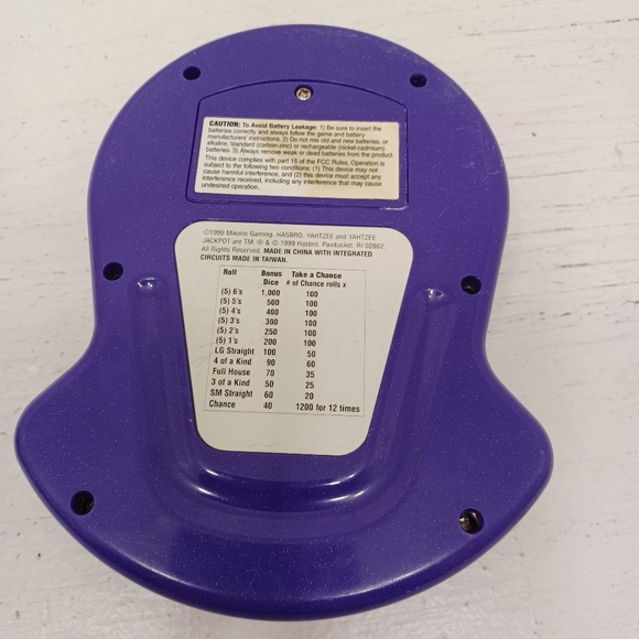 Mikohn Gaming | Video Games & Consoles | Yahtzee Hand Held Game 999 ...